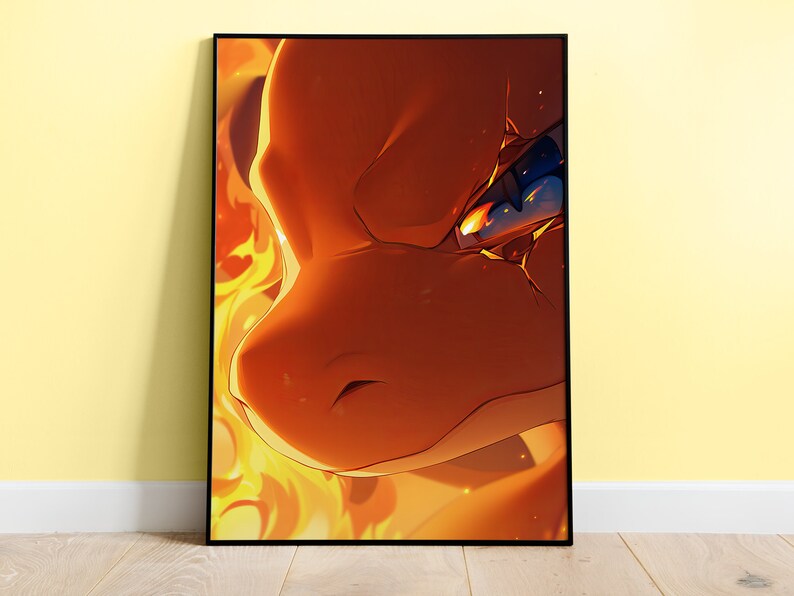 Printable Charmander Poster, Charmander Pokemon Digital Print, Pokemon ...