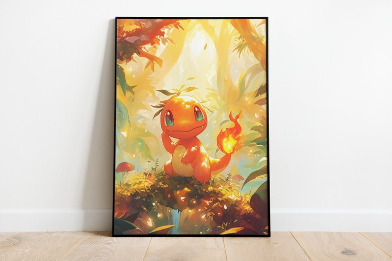 Charmander Digital Download, Video Game Art Printables, Printable ...