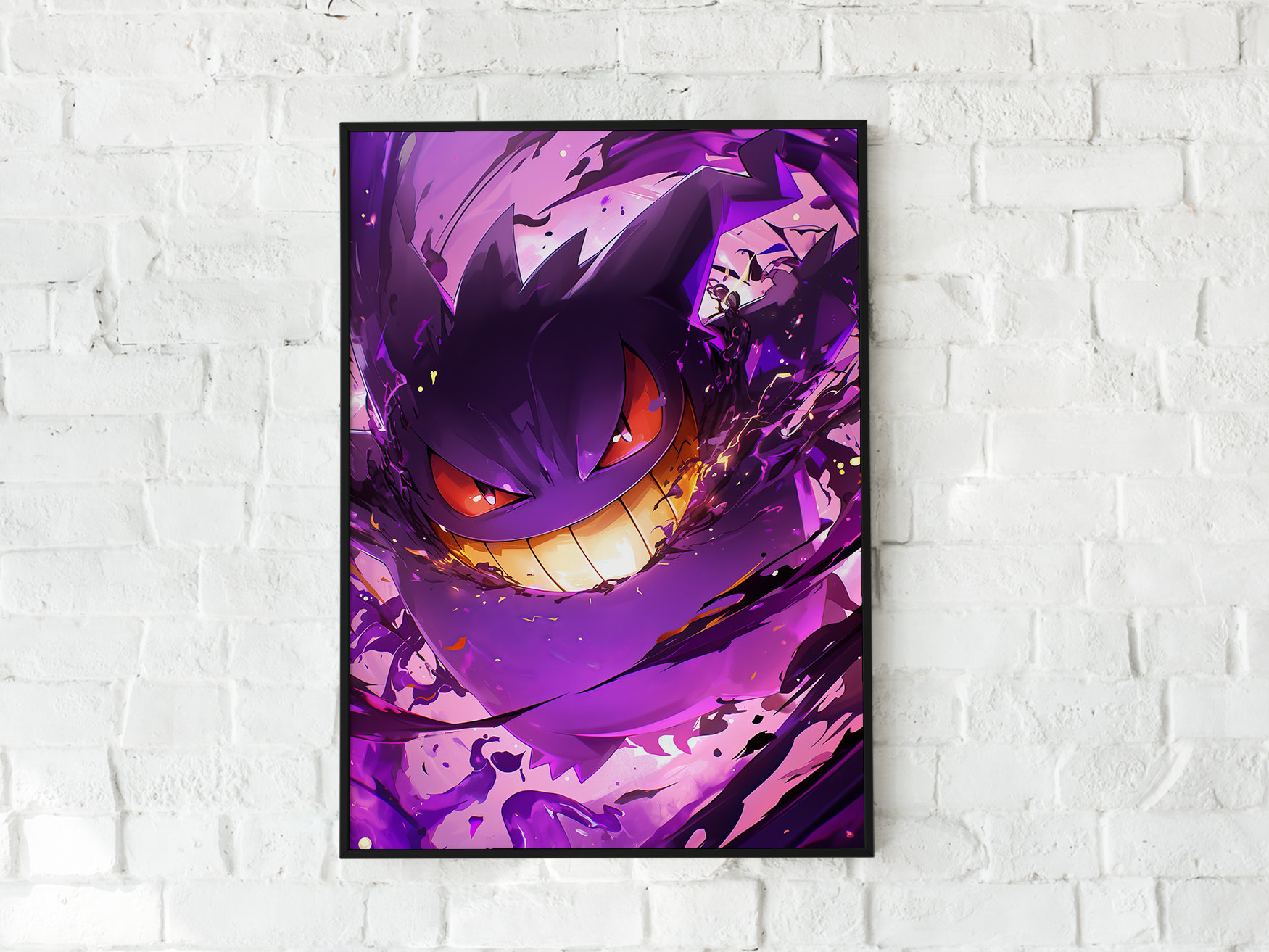 Printable Gengar Poster, Gengar Digital Print, Pokemon Party Decor, Instant Download Pokemon ...