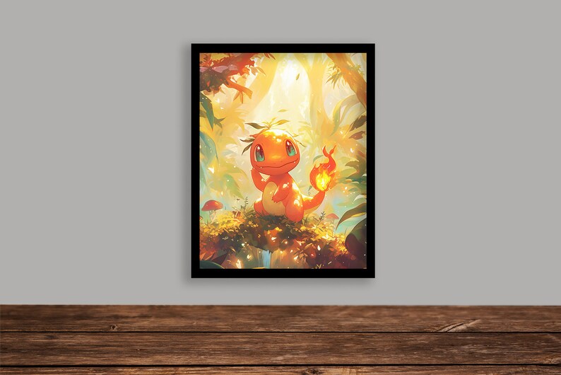 Charmander Digital Download, Video Game Art Printables, Printable ...