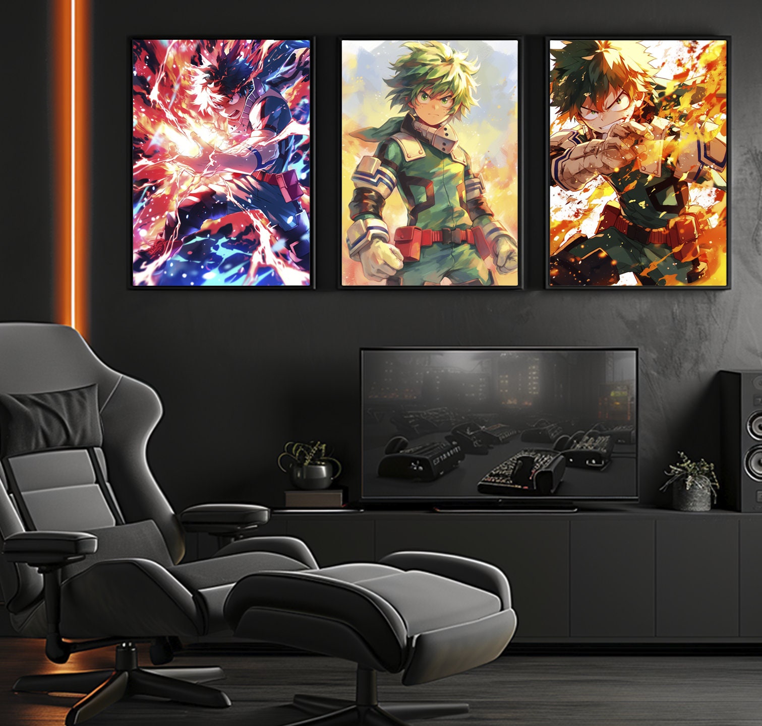 Deku My Hero Academia Anime Poster, Posters 8 Pack, MHA Poster Bundle ...