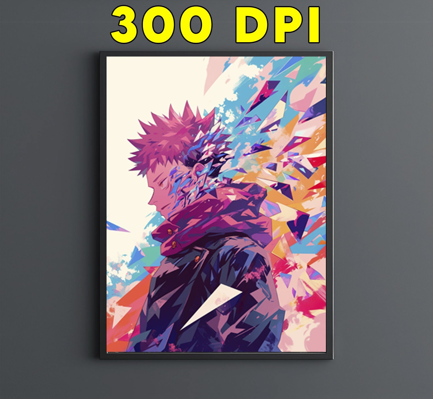 Yuji Itadori Poster 8 Pack, Jujutsu Anime Art Anime Wall Print Painting ...