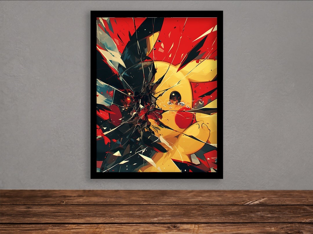 Printable Pikachu Art, Pikachu Digital Print, Pokemon Party Decor ...