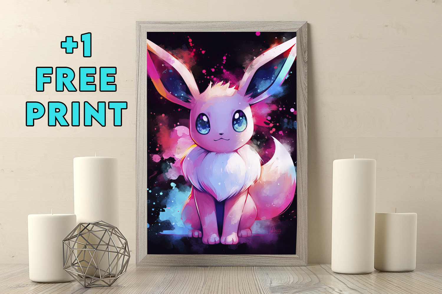 Printable Eevee Poster, Eevee Pokemon Digital Print, Pokemon Party ...