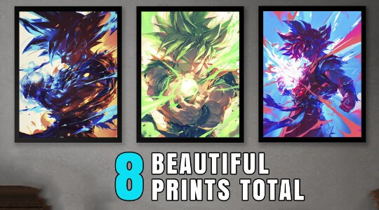 Printable Goku Poster, Son Goku, Anime Poster, Printable Wall Art, Home ...