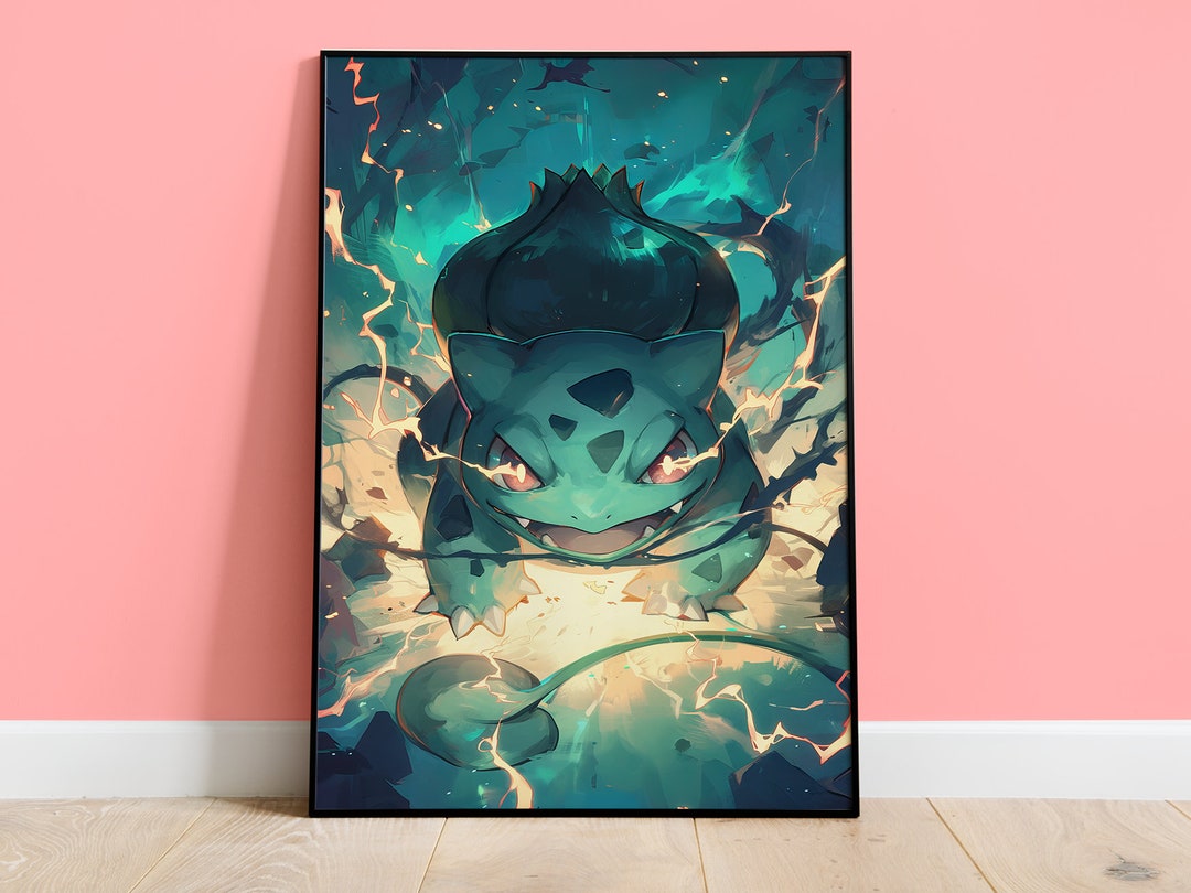Printable Bulbasaur Poster, Bulbasaur Pokemon Digital Print, Video Game ...