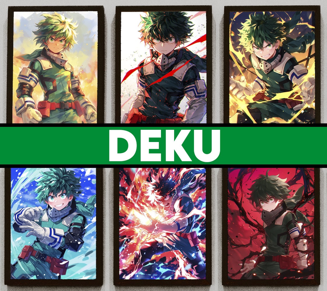 Deku My Hero Academia Anime Poster, Posters 8 Pack, MHA Poster Bundle ...