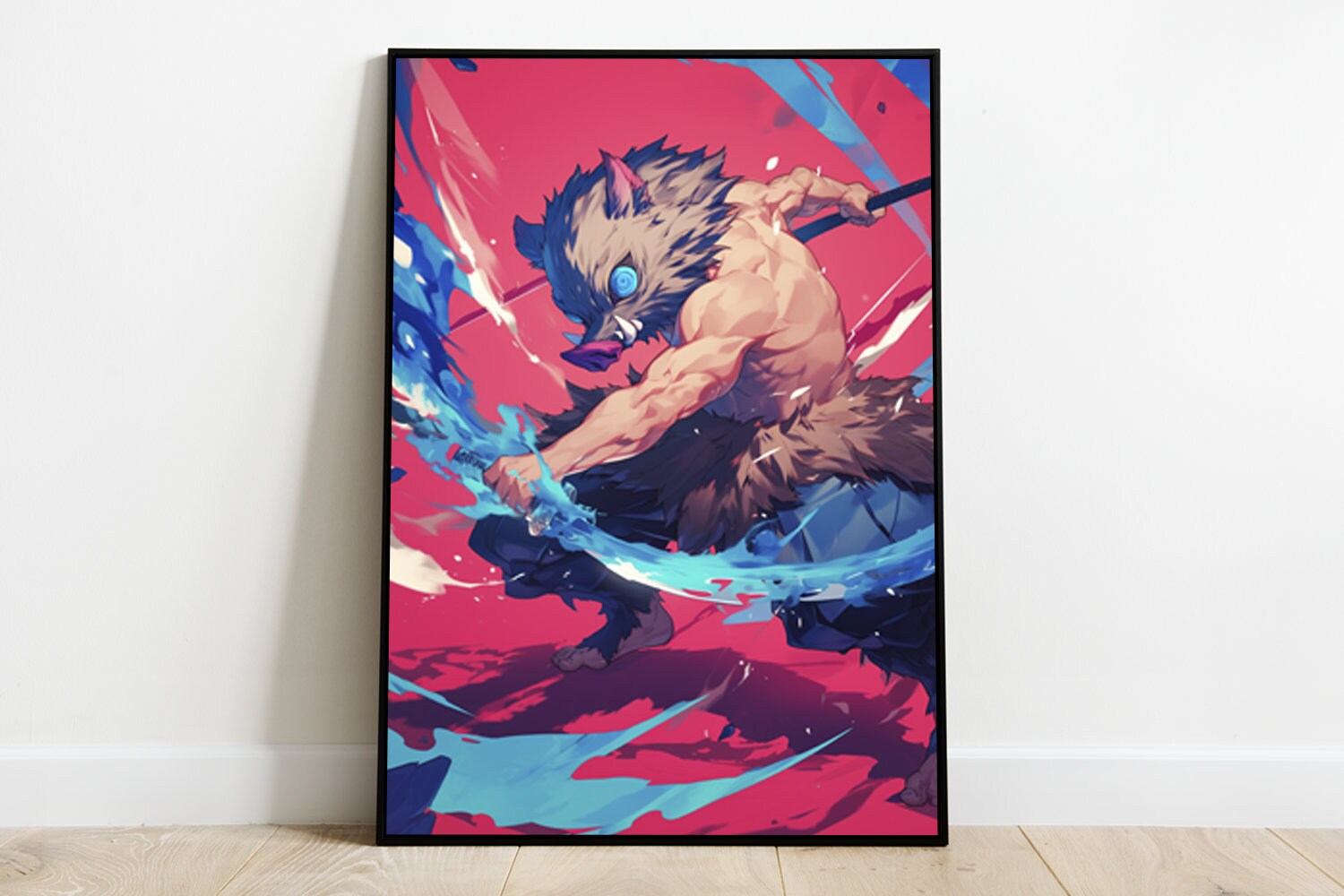 Printable Demon Slayer Inosuke Anime Poster, Printable Wall Art, Home ...