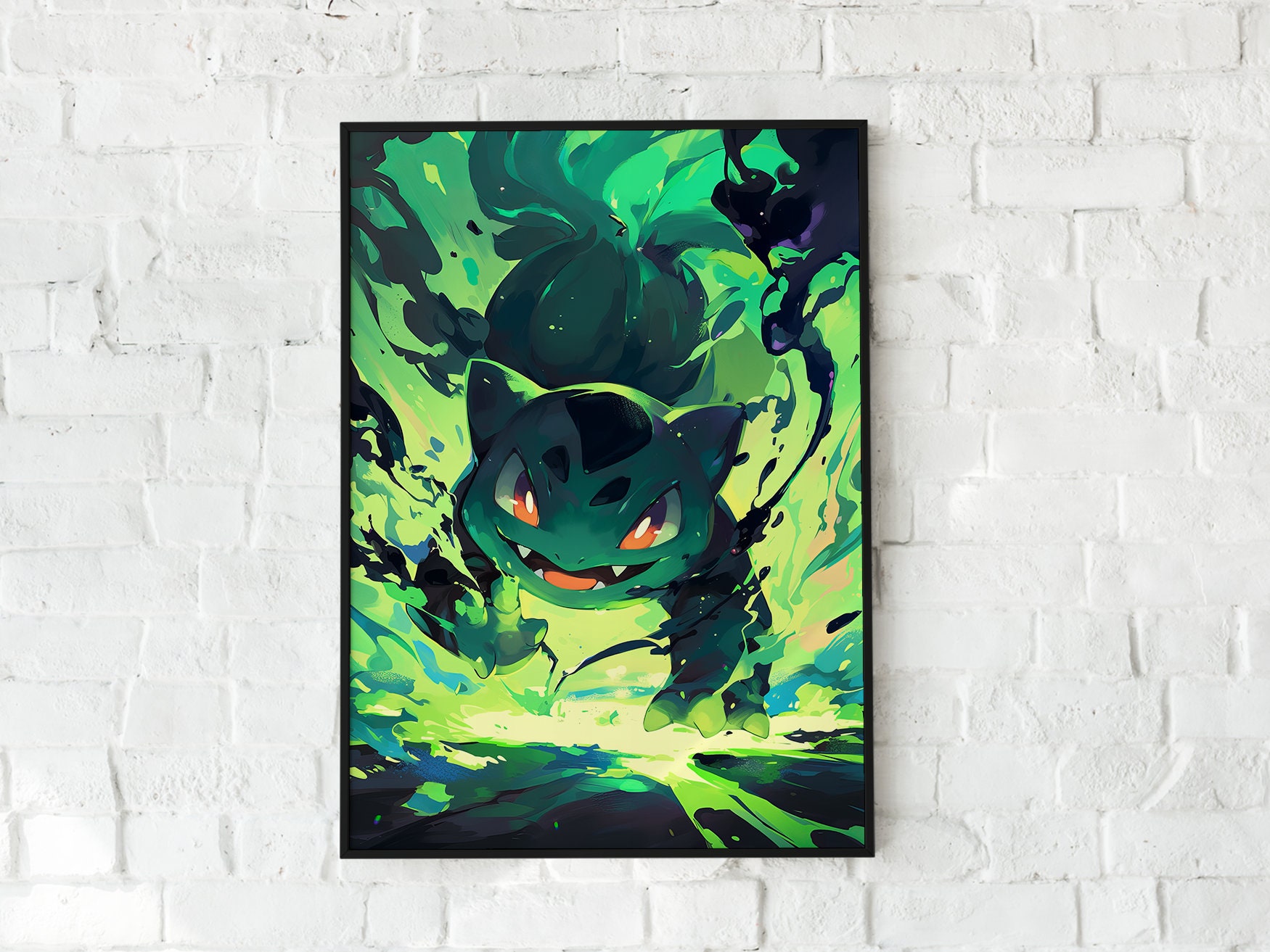 Printable Bulbasaur Poster, Bulbasaur Pokemon Digital Print, Video Game ...