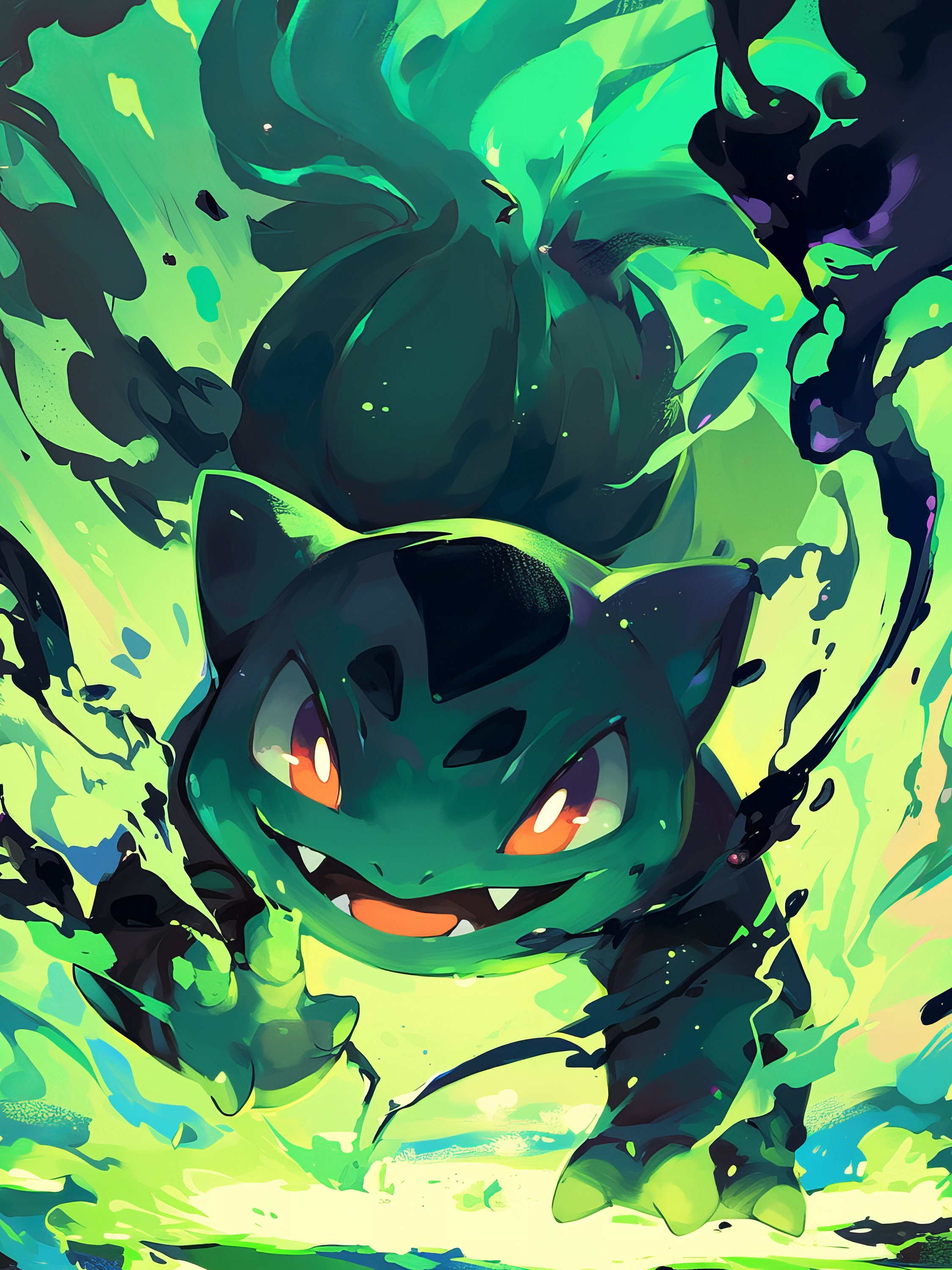 Printable Bulbasaur Poster, Bulbasaur Pokemon Digital Print, Video Game ...