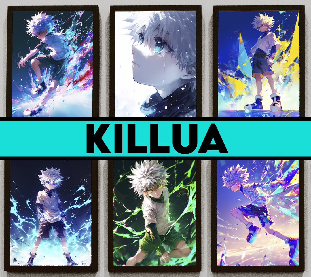 Printable Killua Hunter X Hunter Wall Art, Printable Wall Art, Bundle ...