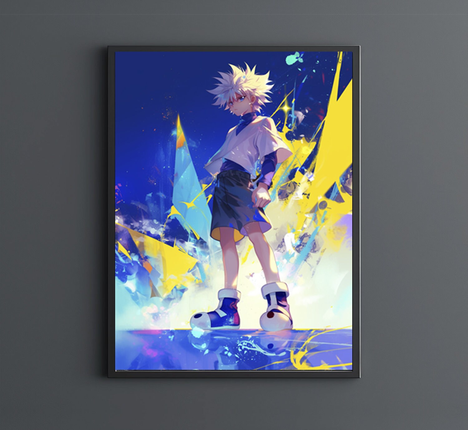 Printable Killua Hunter X Hunter Wall Art, Printable Wall Art, Bundle ...