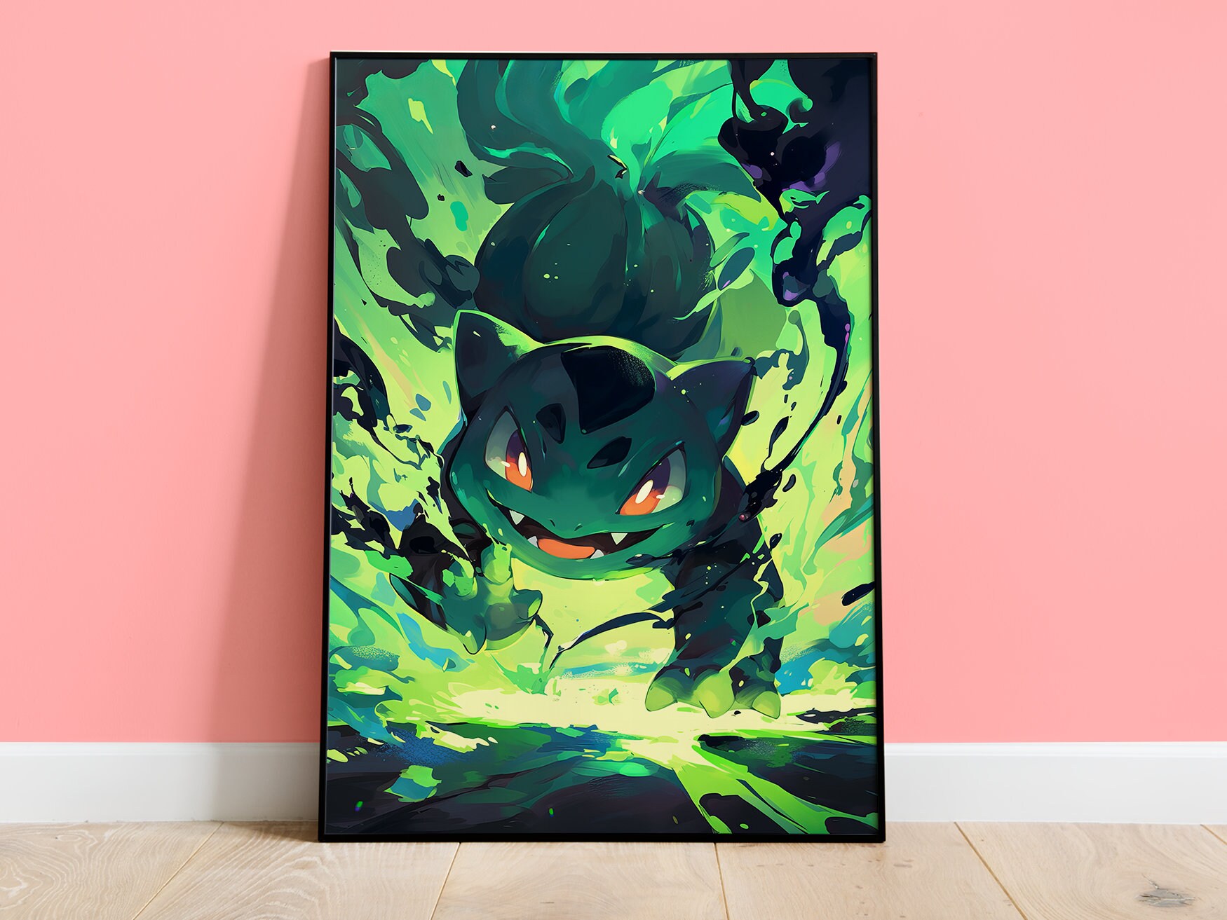 Printable Bulbasaur Poster, Bulbasaur Pokemon Digital Print, Video Game ...