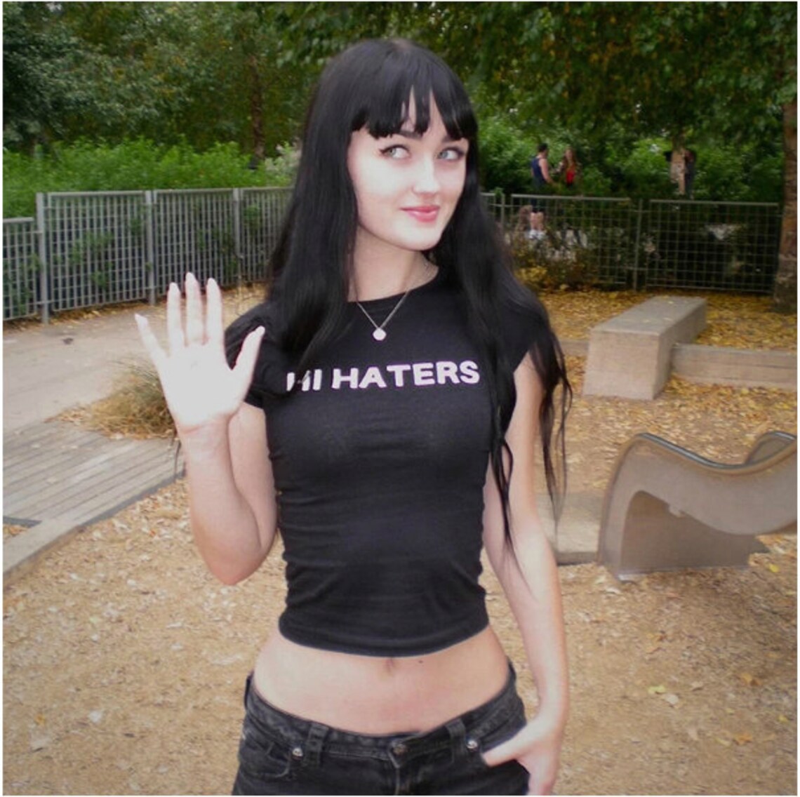 Hi Hater, Bye Hater Iconic Sarcastic Baby Tee - Etsy