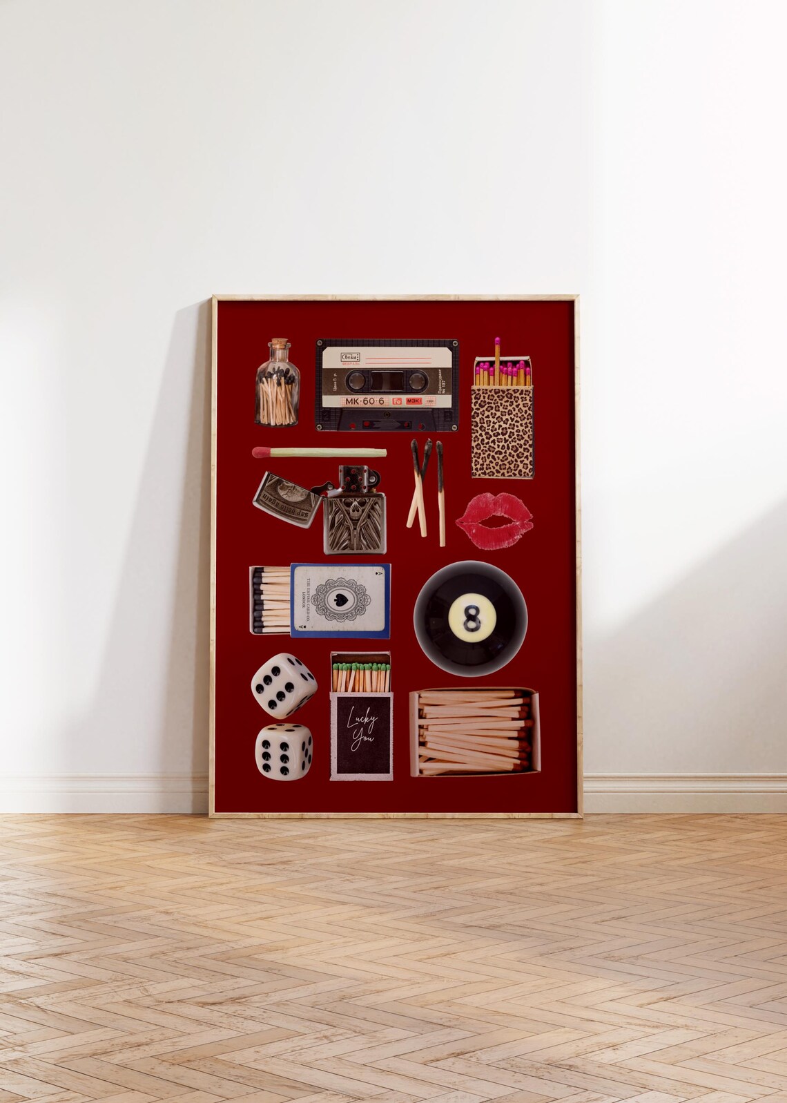 Matchbox Collage Poster Digital Download Wall Art for Dorm, Bedroom ...