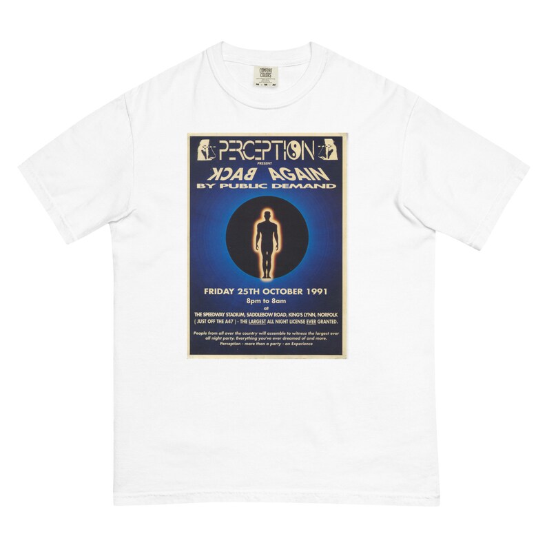 PERCEPTION | Vintage Rave Flyer Shirt | Tshirt | Mens Womens | Unique ...