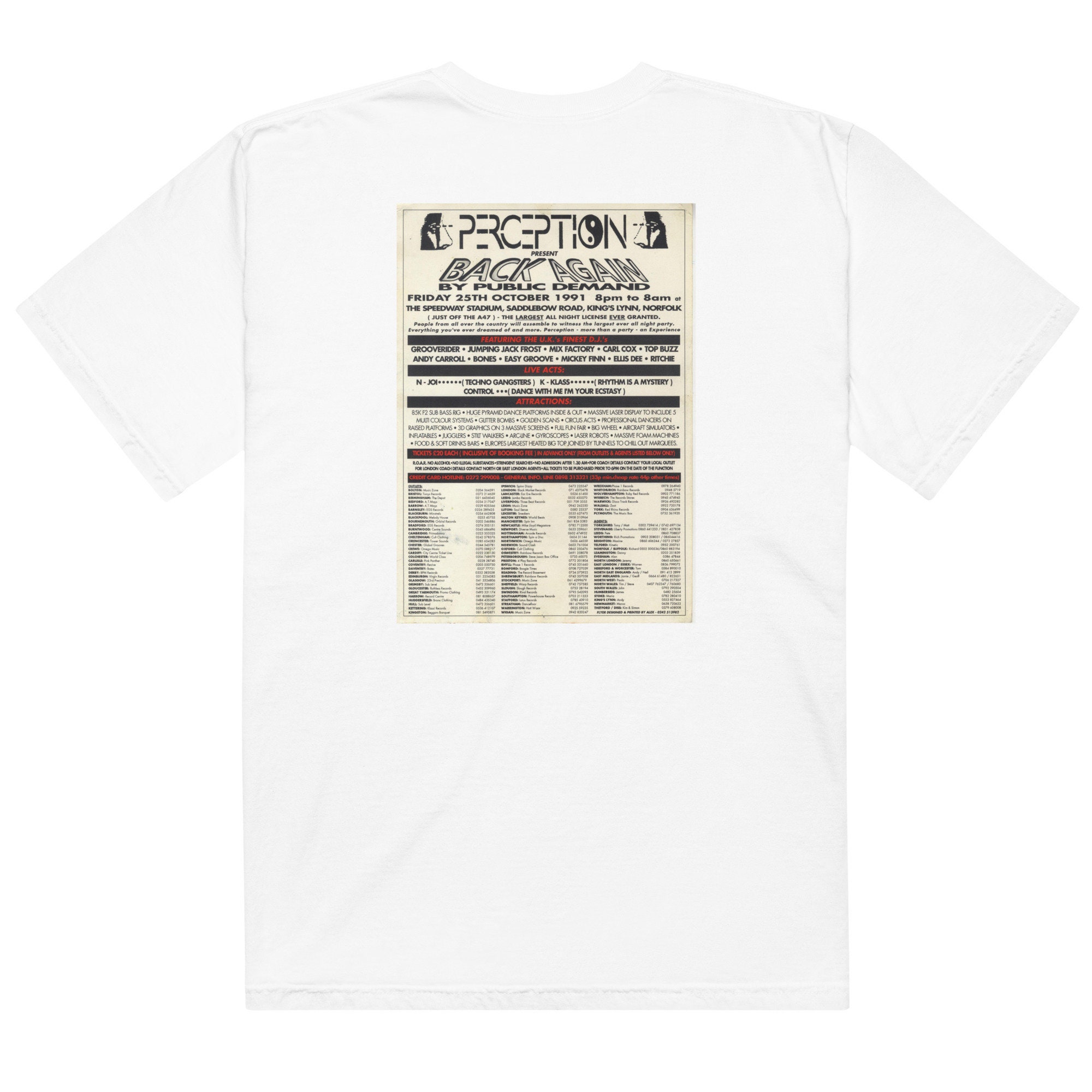 PERCEPTION | Vintage Rave Flyer Shirt | Tshirt | Mens Womens | Unique ...