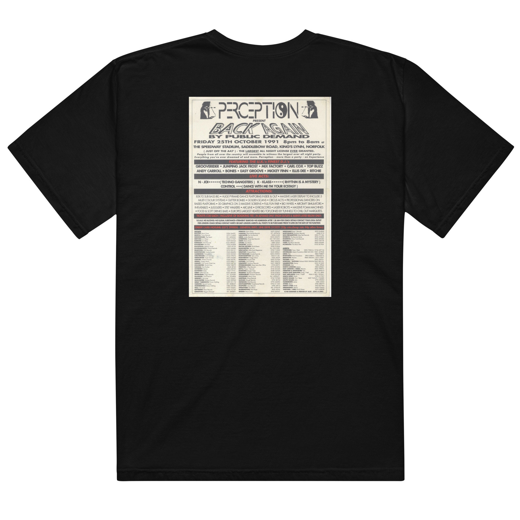 PERCEPTION | Vintage Rave Flyer Shirt | Tshirt | Mens Womens | Unique ...