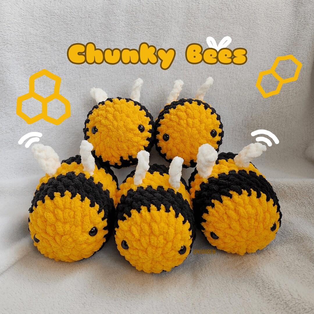 Chunky Bee Plushies - Etsy