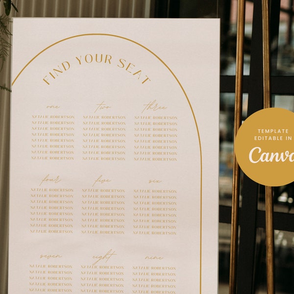 Colorful Seating Chart - Etsy