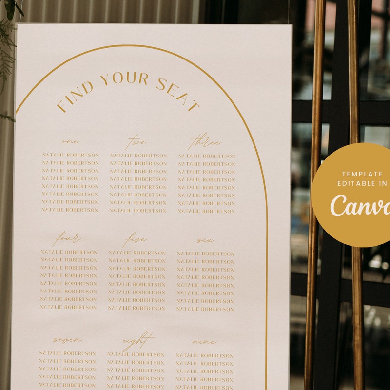 Colorful Seating Chart - Etsy