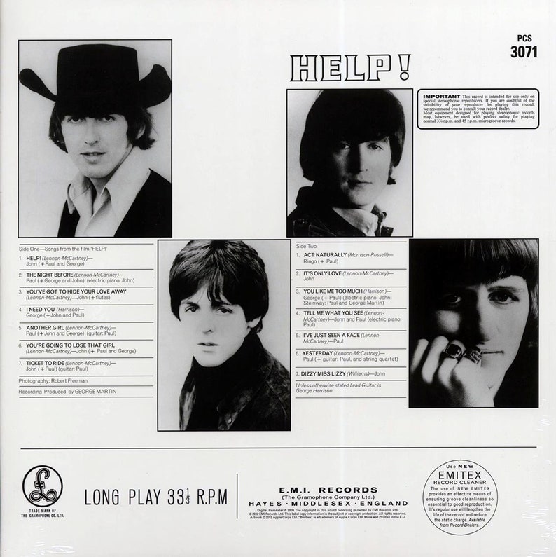 The Beatles - Help! Vinyl - Etsy