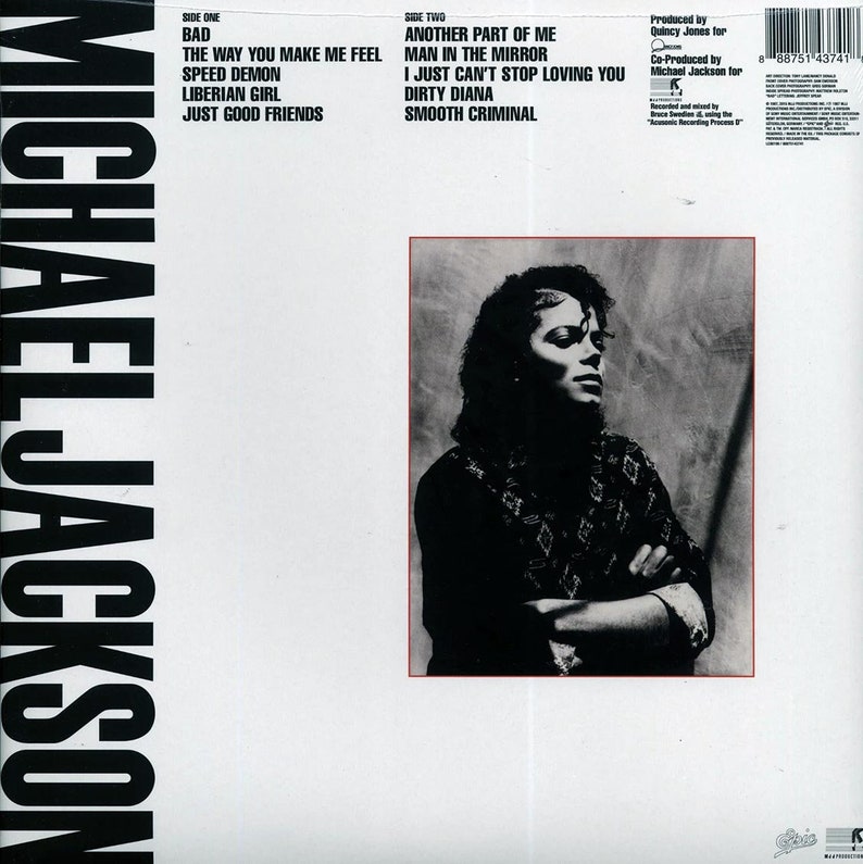 Michael Jackson Bad Vinyl - Etsy