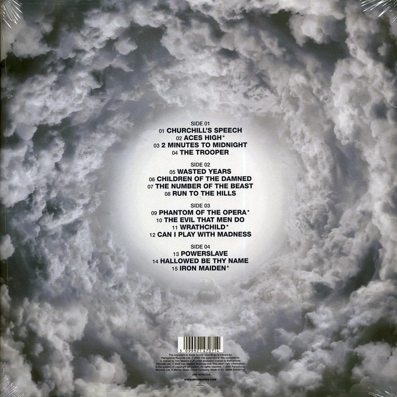 Iron Maiden Somewhere Back in Time: the Best of 1980-1989 Vinyl - Etsy