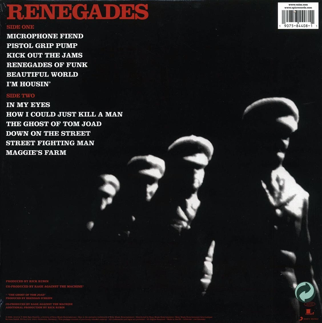 Rage Against the Machine - Renegades Vinyl - Etsy