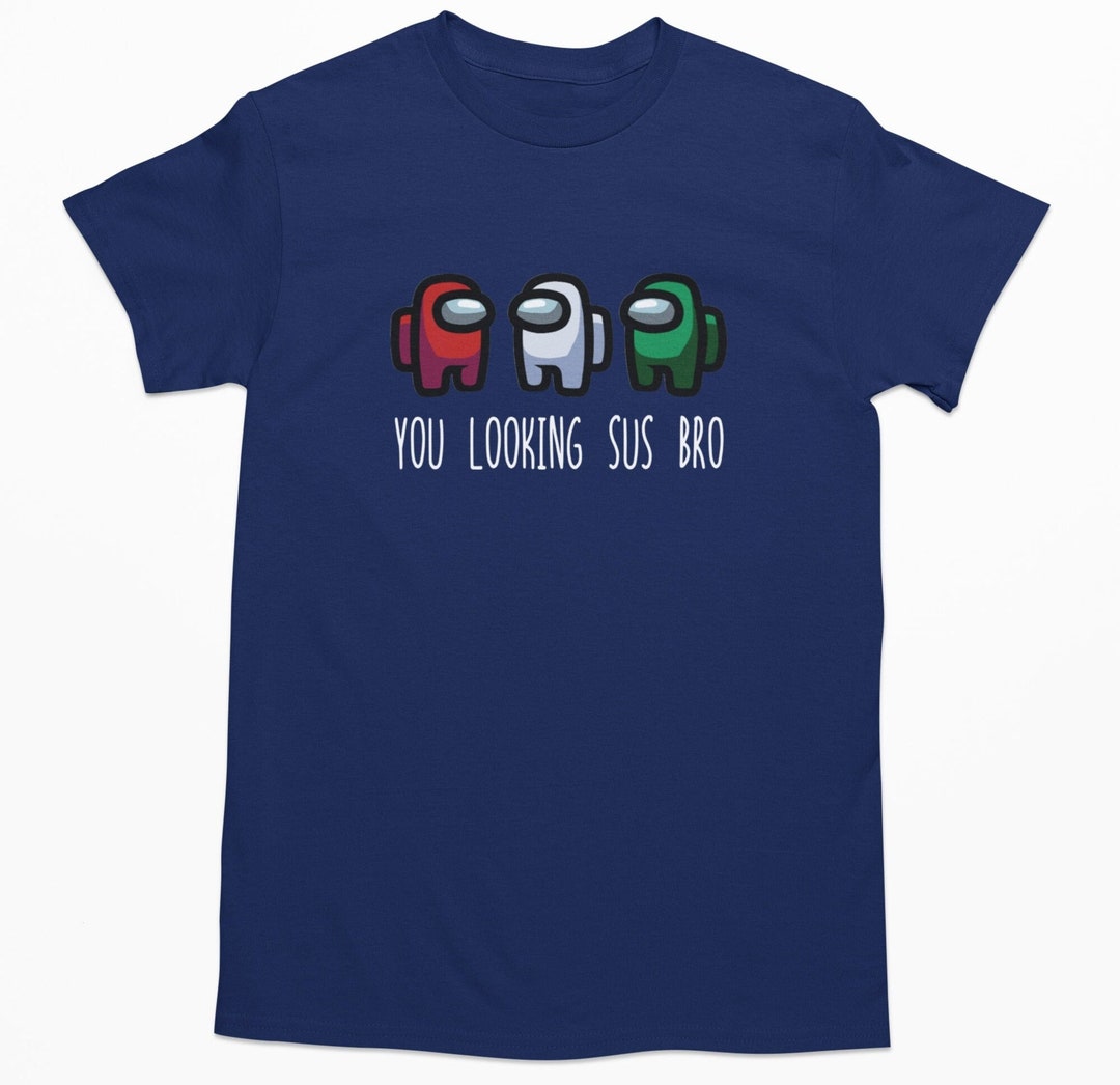AMONG US You Looking Sus Bro Children Gaming T-shirt Crewmate Boys ...