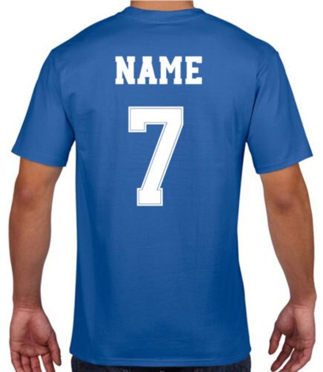 Personalised Printed KIDS Football Style T-shirt Boys Girls Tee Top ...