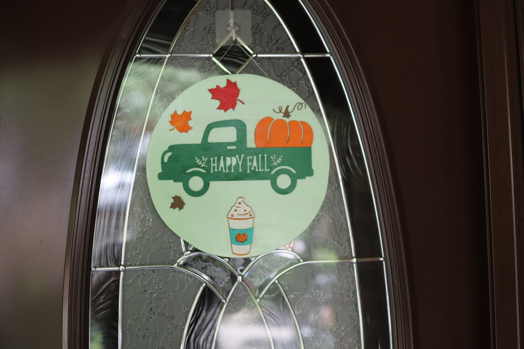 Fall Sign Welcome Fall Autumn Door Sign Seasonal Pumpkin Spice - Etsy