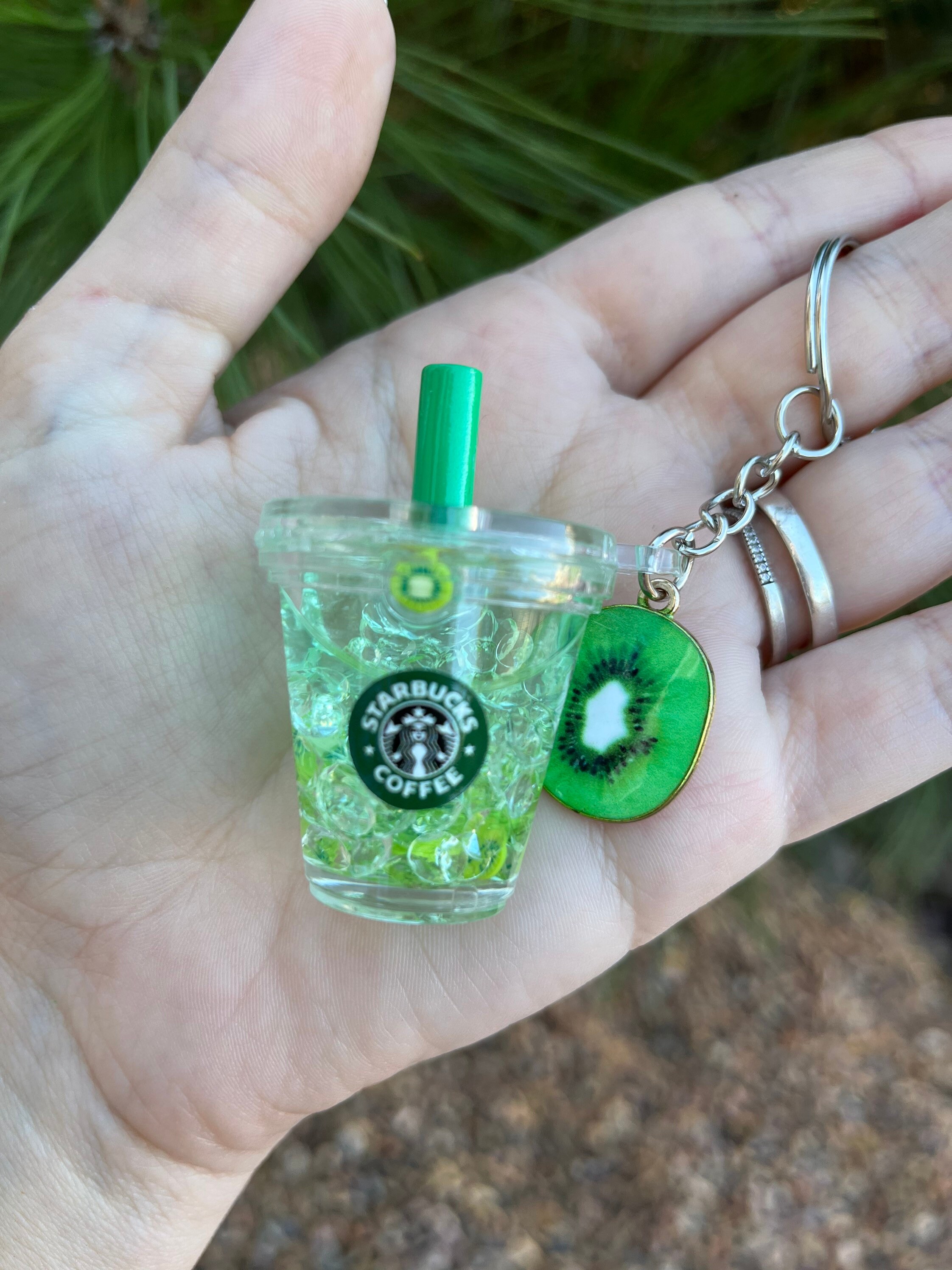 Starbucks Kiwi Refresher Drink Shaker Keychain - Etsy