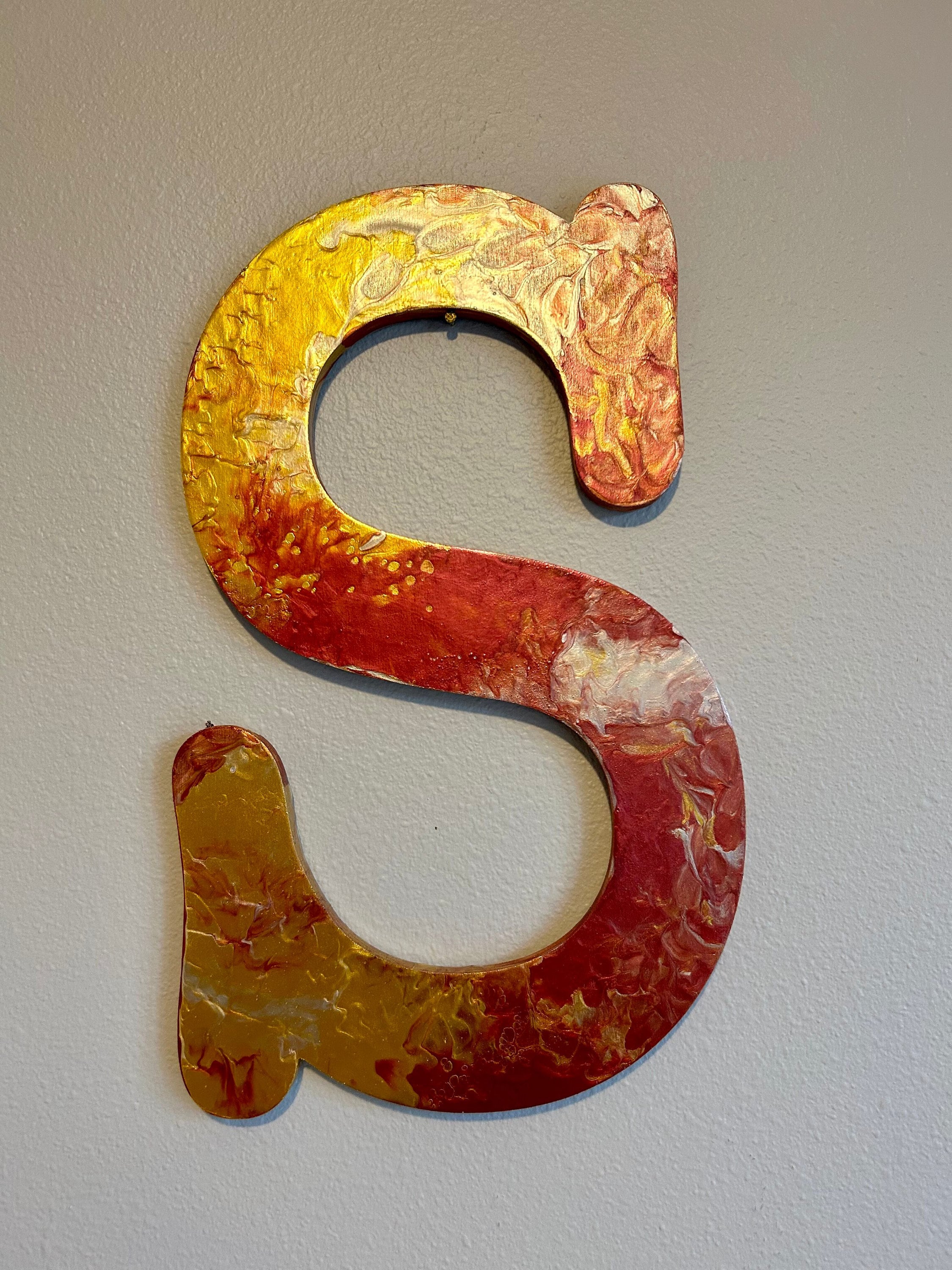 Hand Painted Wooden Letter - Etsy