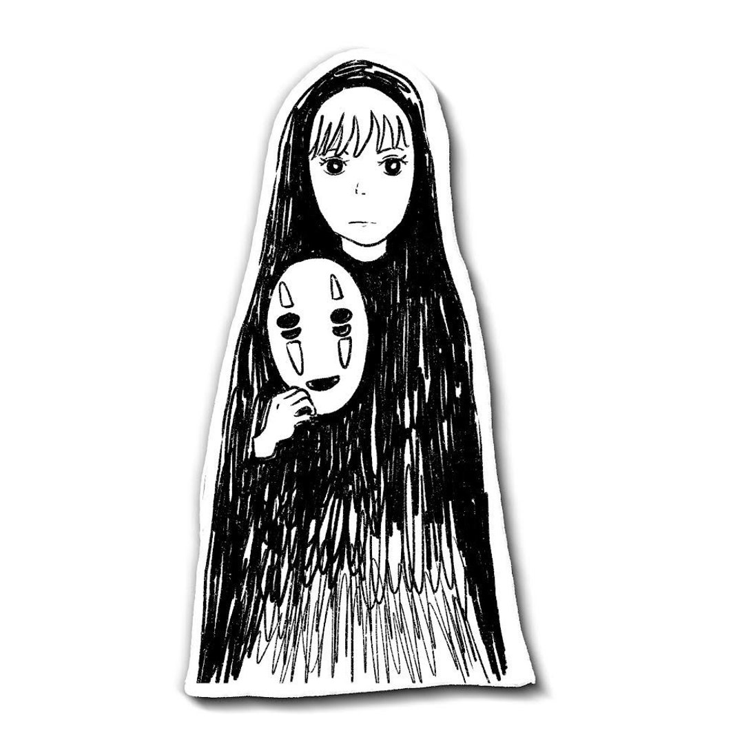 Anime Sticker Chihiro No Face Decal Waterproof - Etsy