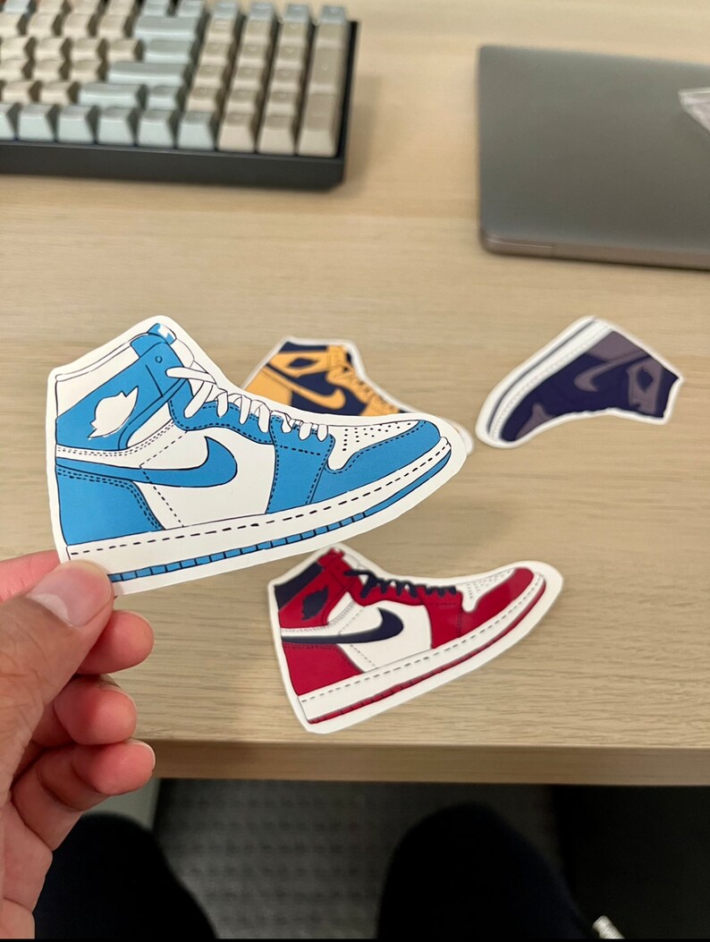 Air Jordan 1 Sticker Pack Michael Jordan Sneakers Chicago Bulls NBA ...