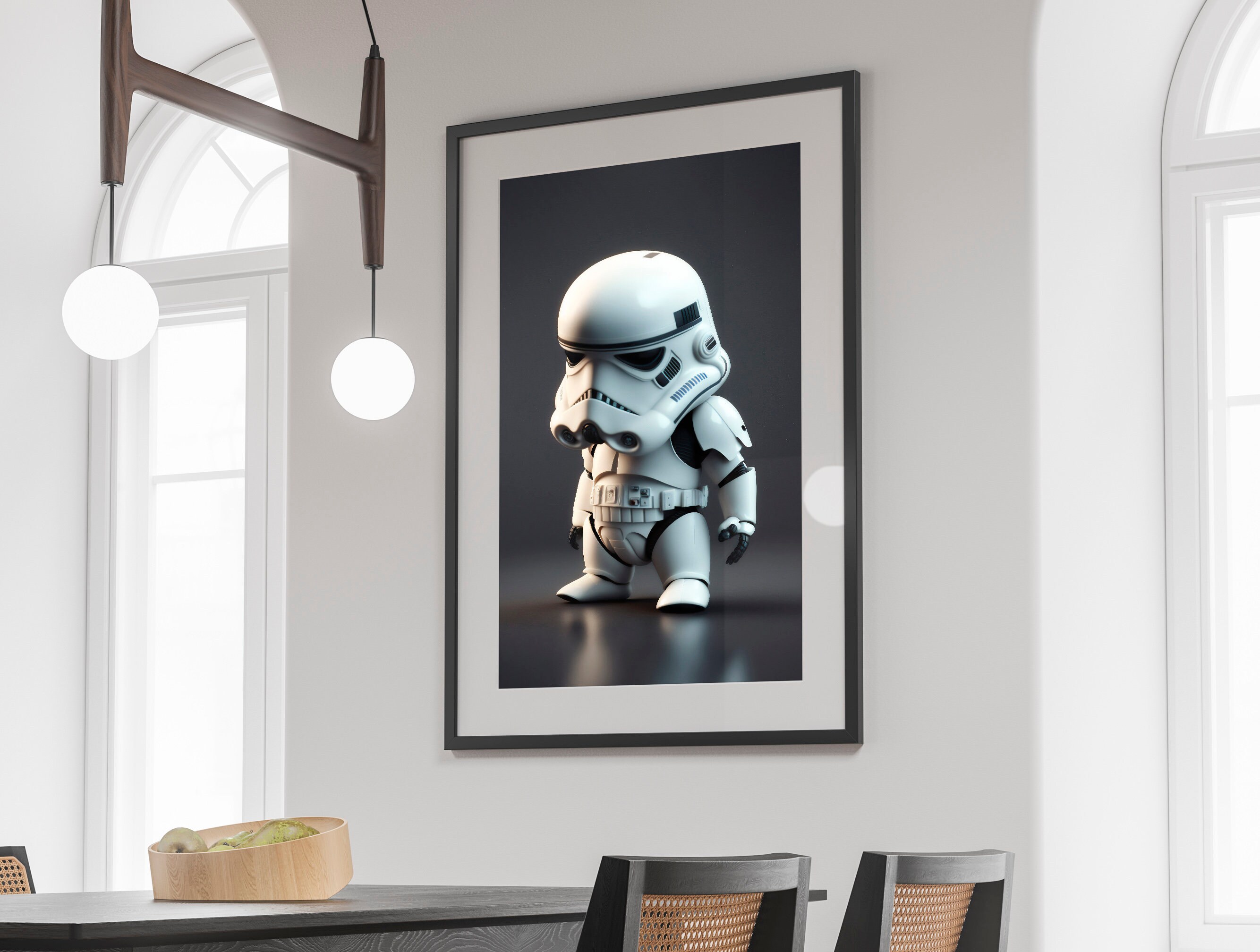 Printable Baby Stormtrooper Art Poster, Unique Star Wars Fan Art Print ...