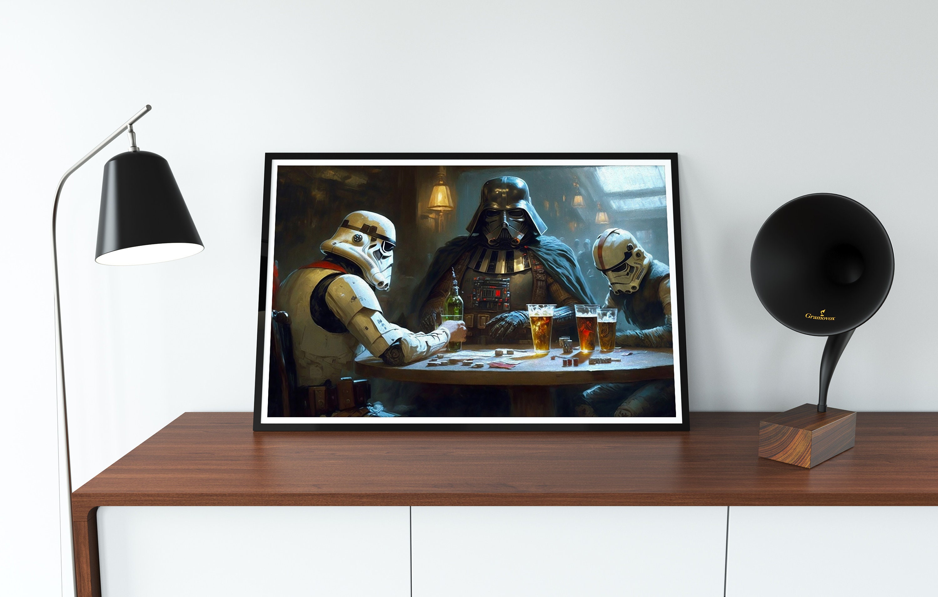 Printable Happy Hour Darth Vader Bar Drinking With Stormtroopers ...