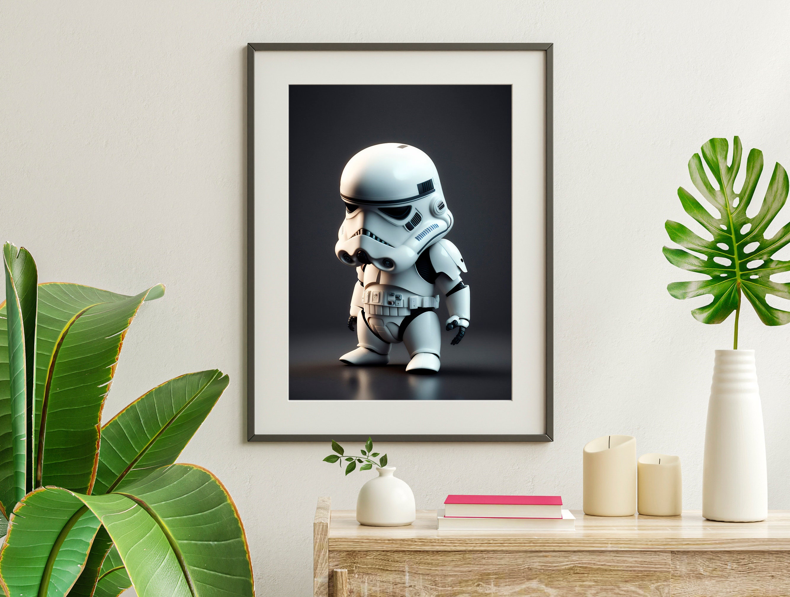 Printable Baby Stormtrooper Art Poster, Unique Star Wars Fan Art Print ...