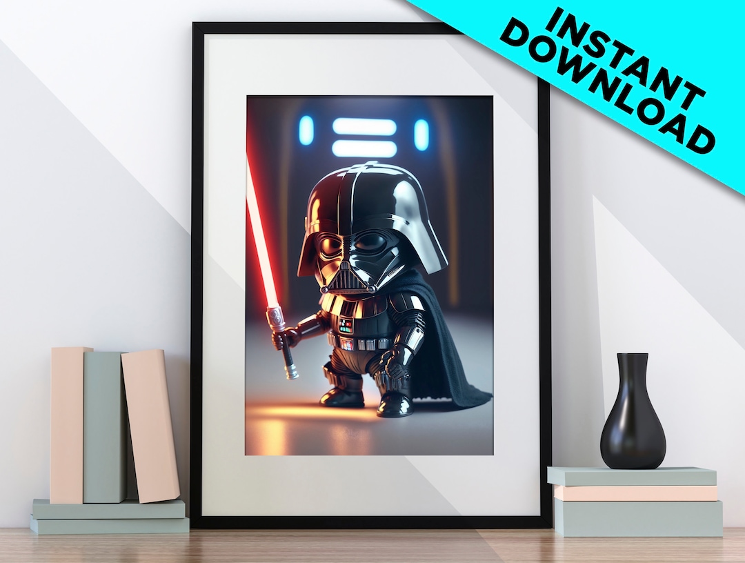 Printable Baby Darth Vader Poster Digital Download, Unique Star Wars ...