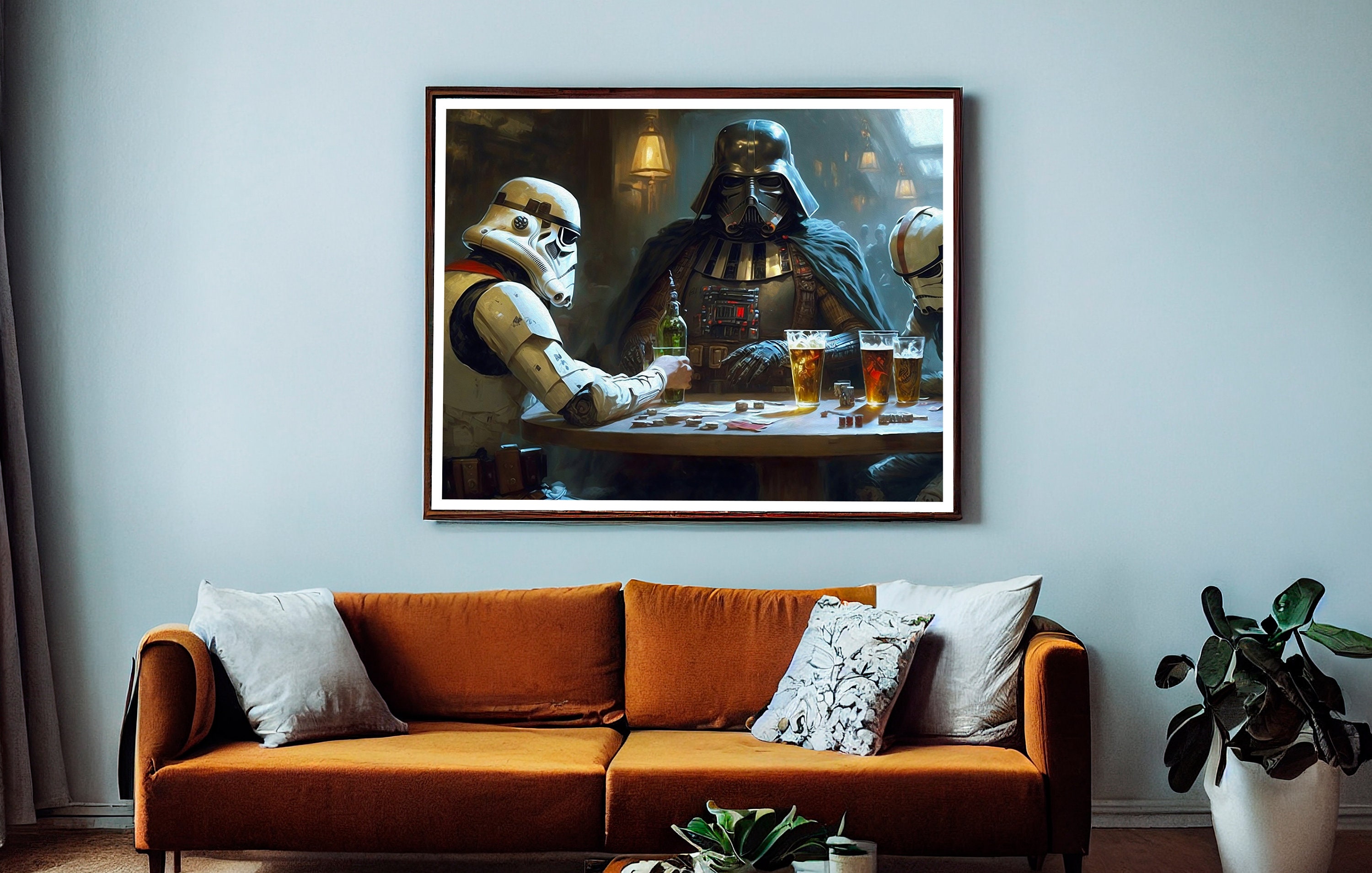 Printable Happy Hour Darth Vader Bar Drinking With Stormtroopers ...