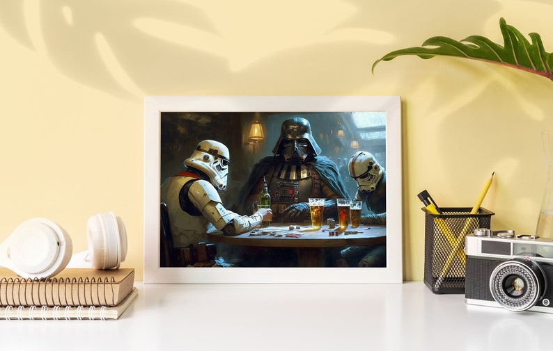 Printable Happy Hour Darth Vader Bar Drinking With Stormtroopers ...