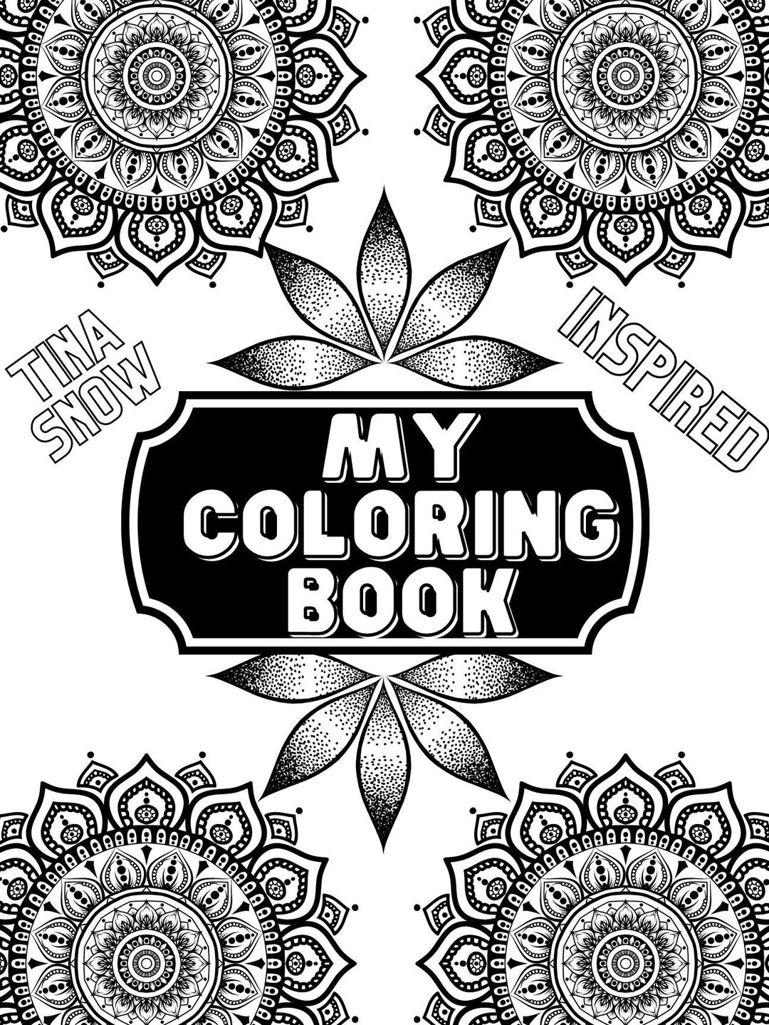My Coloring Book Print at Home Digital Coloring Pages for - Etsy
