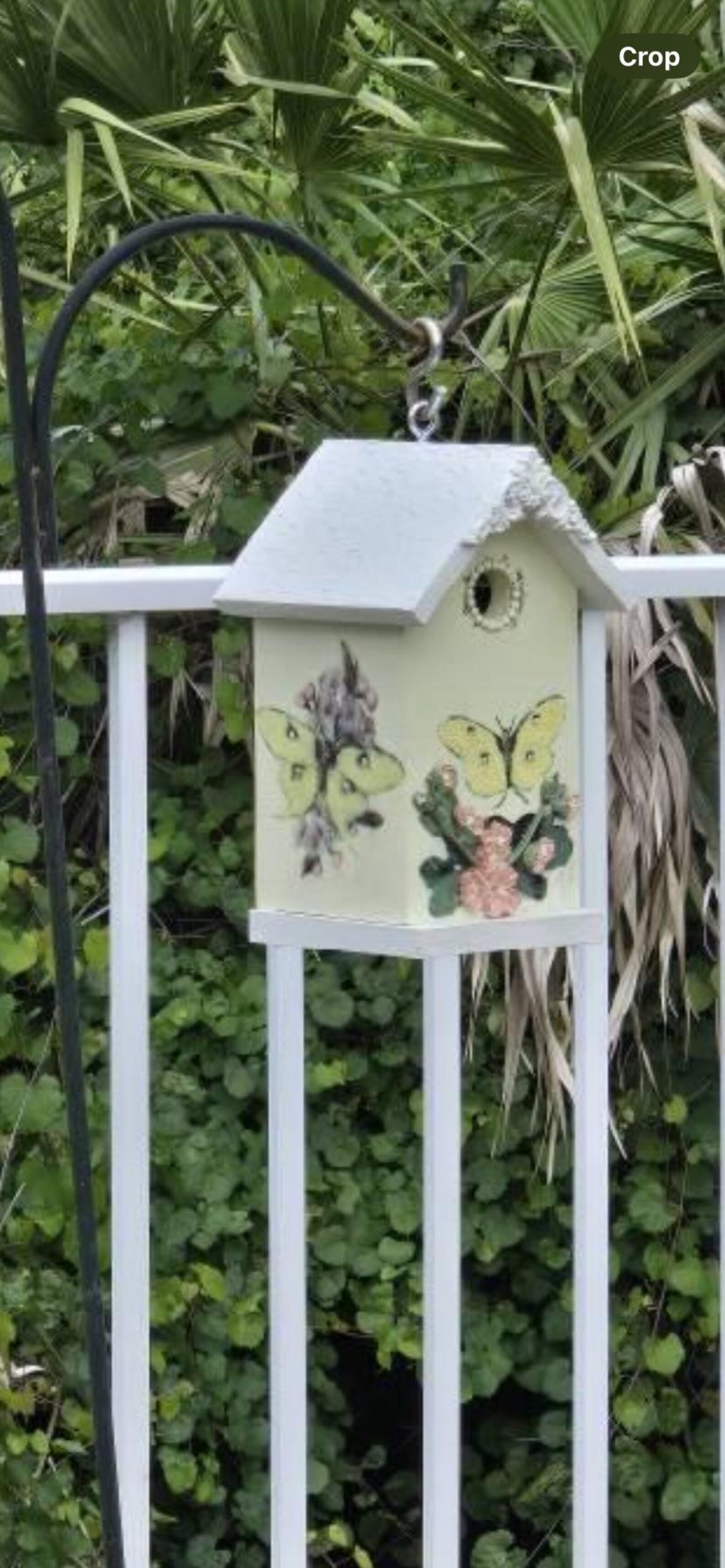 Pale Yellow Luna Moth Birdhouse - Etsy