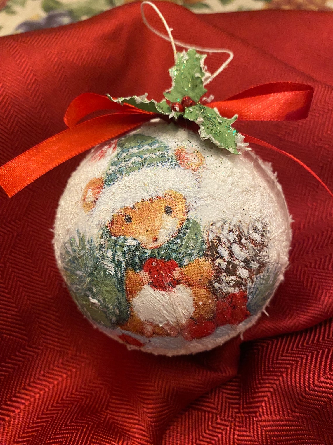 Baby Mouse Christmas Ornament - Etsy