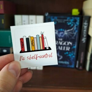 No Shelf-control Bookish Sticker - Etsy