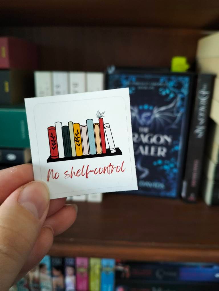 No Shelf-control Bookish Sticker - Etsy