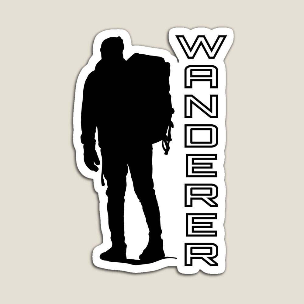 Wanderer Backpacking Svg, Png, Eps, Ai, Dxf in a Zip File. - Etsy