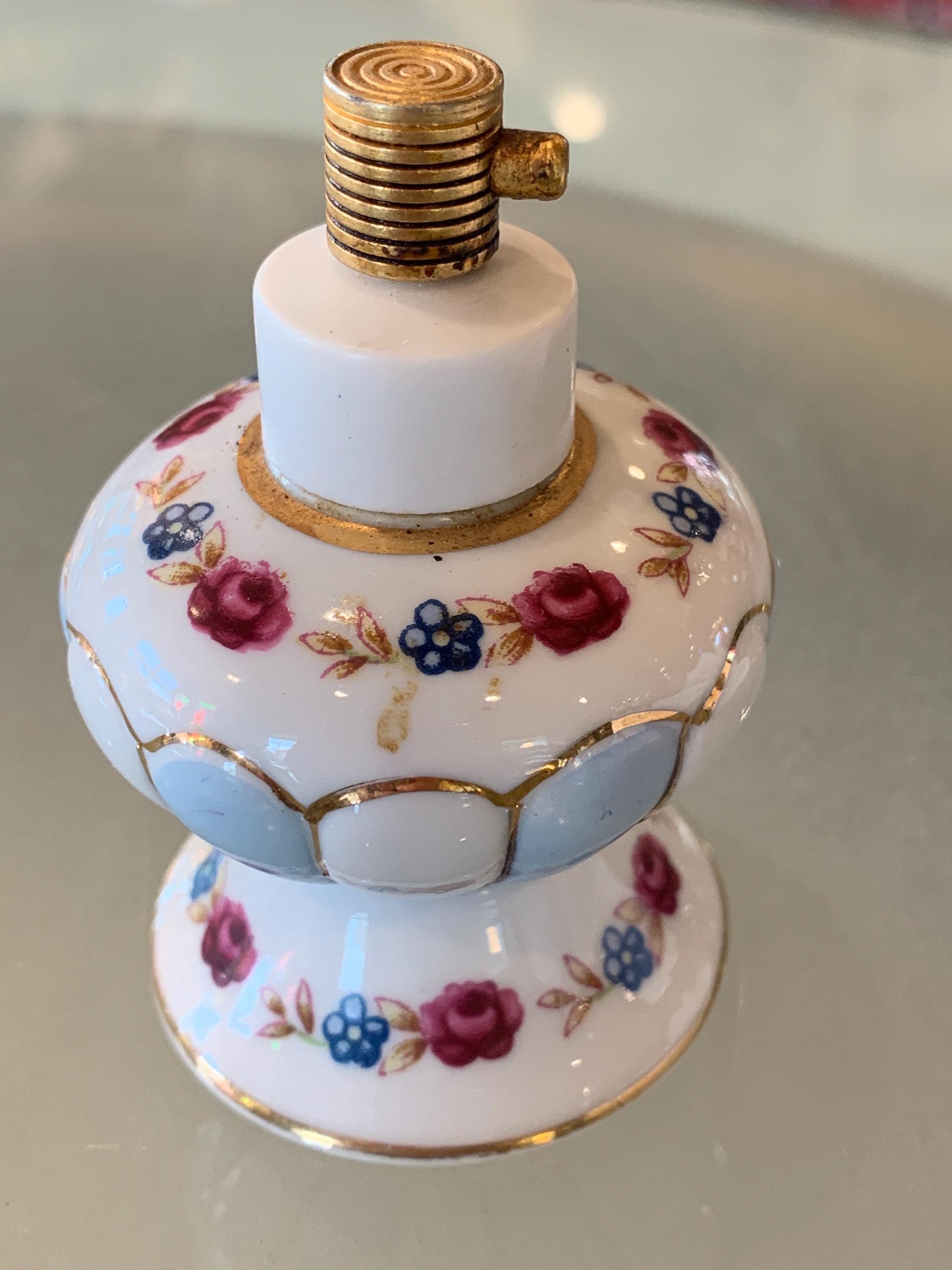 Vintage Hand Painted Irice Perfume Bottle - Etsy