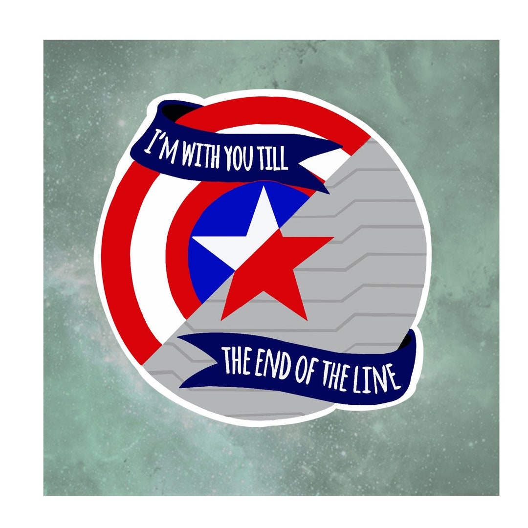 I'm With You Till the End of the Line Matte Sticker - Etsy